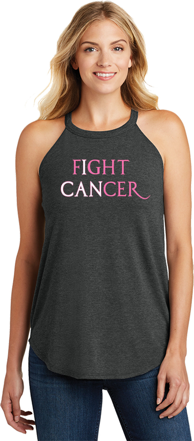 Buy Cool Shirts Ladies Breast Cancer Tank Top I Can Fight Cancer Tri ...