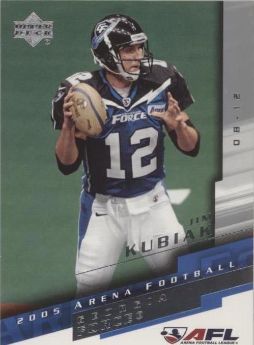2005 Upper Deck Arena Football - Jim Kubiak #33 for sale online | eBay