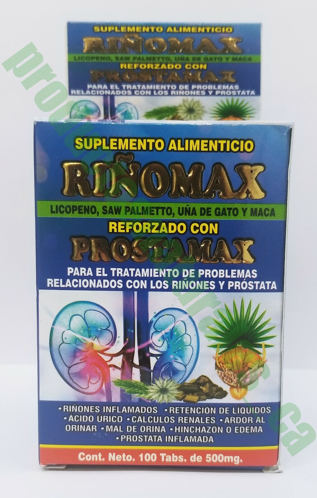 Riñomax Reforzado Con Prostamax Tratamiento Para Riñones Y Prostata Con ...