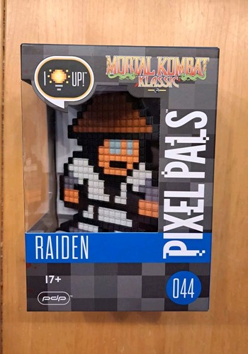 Neu Pixel Pals Mortal Kombat Classic Raiden Bit Figur Leuchtend Lampe ...