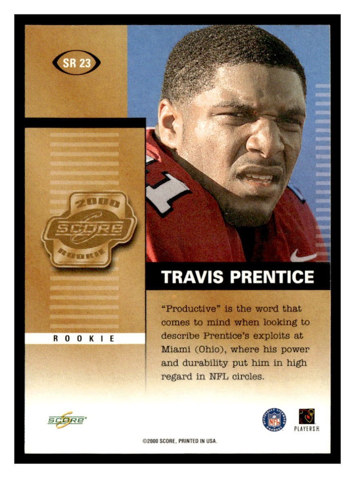 Travis Prentice 2000 Score SR 23 AU Rookie Preview Autographs Auto | eBay