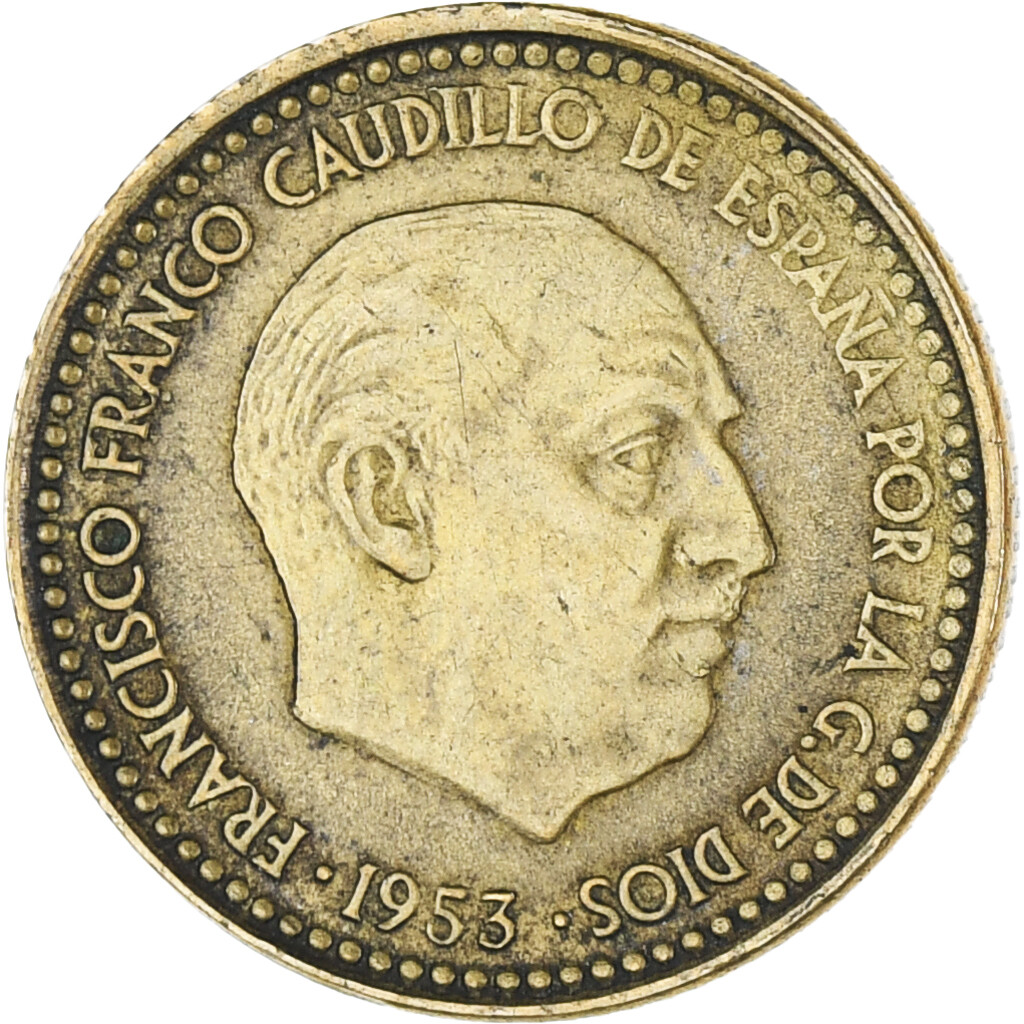 [#1025369] Coin, Spain, Francisco Franco, caudillo, Peseta, 1953 (63 ...