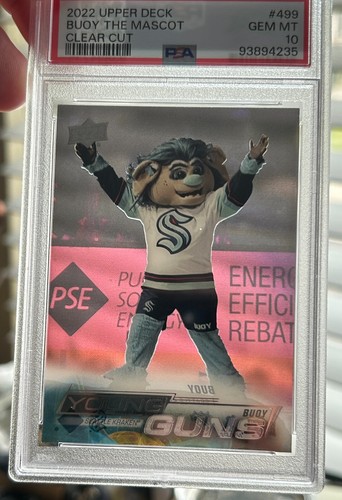 2022-23 Upper Deck Buoy The Mascot #499 Young Guns Clear Cut PSA 10 SPM ...