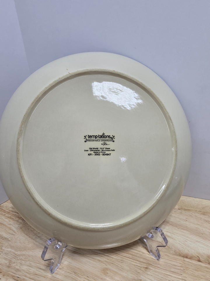 Set of 2 Temptations Old World Confetti Dinner Plates 10.5” Diameter | eBay