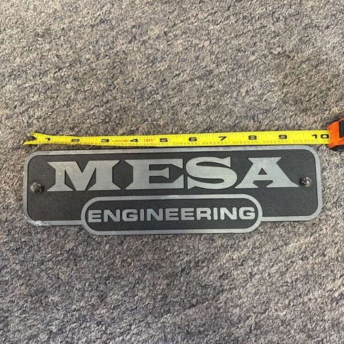 Mesa Engineering Boogie Amp 4x12 Cabinet Logo Plate, Cast Metal Badge | eBay