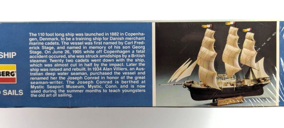Vintage Lindberg Joseph Conrad Cadet School Ship Kit SEALED NEW | eBay