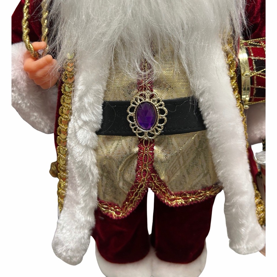 Windy Hill 17“ Glamorous Traditional Santa Claus Christmas Teddy Bear ...