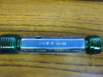 Go & No Go Thread Plug Gage Set 1-1/8"-8 UN-2B | eBay