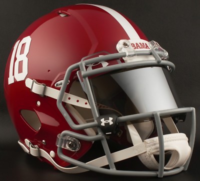 *CUSTOM* ALABAMA CRIMSON TIDE NCAA Riddell Speed AUTHENTIC Football ...