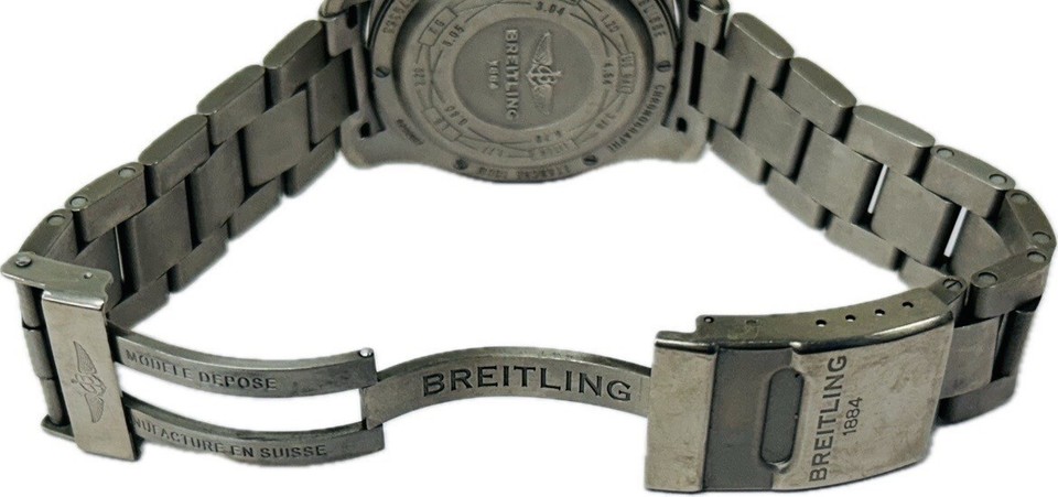 Breitling Aerospace Evo E79363 Blue 42.5mm Quartz Mens Watch Excellent ...