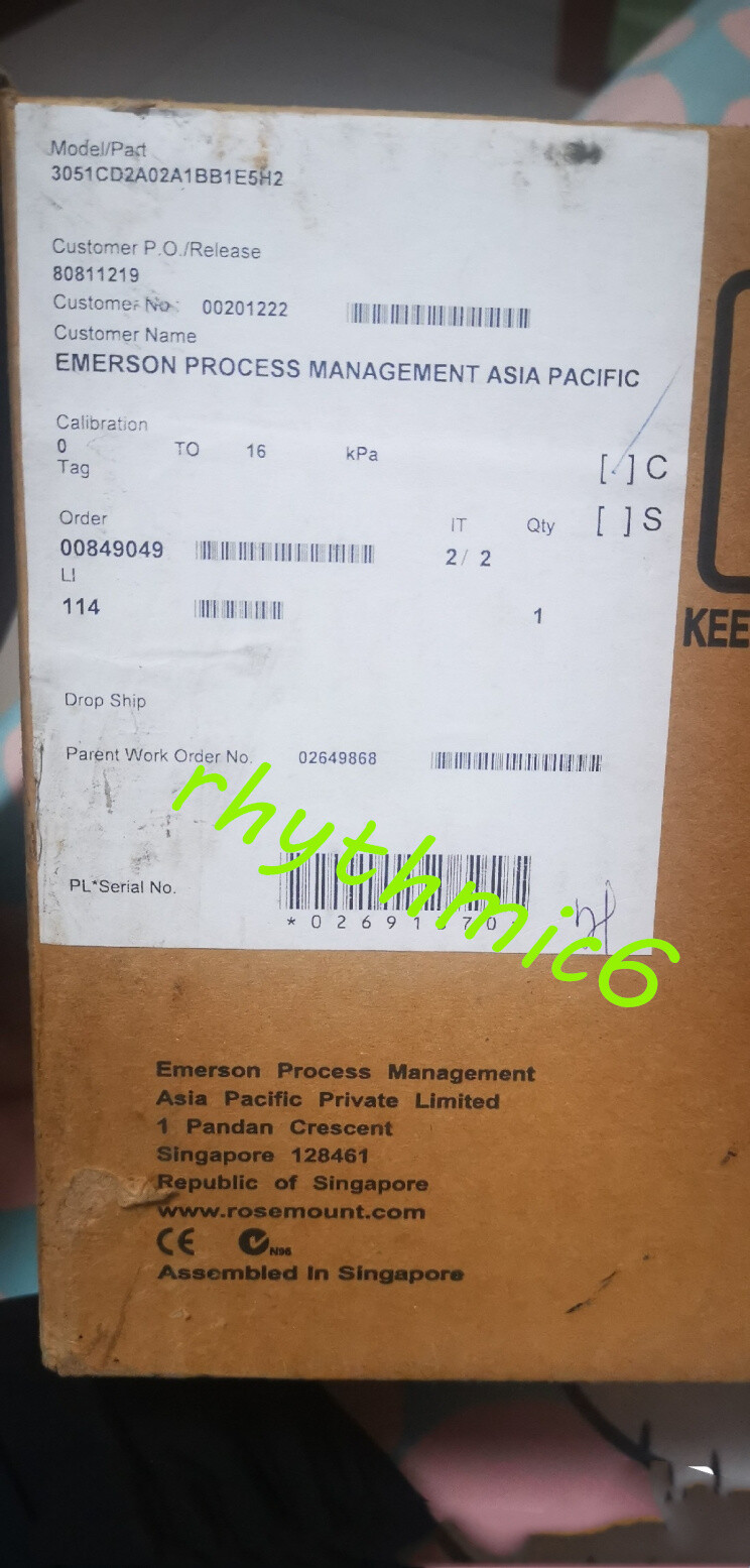 Brand new Rosemount 3051CD2A02A1BB1E5H2 3051CF transmitters Fast DHL or ...