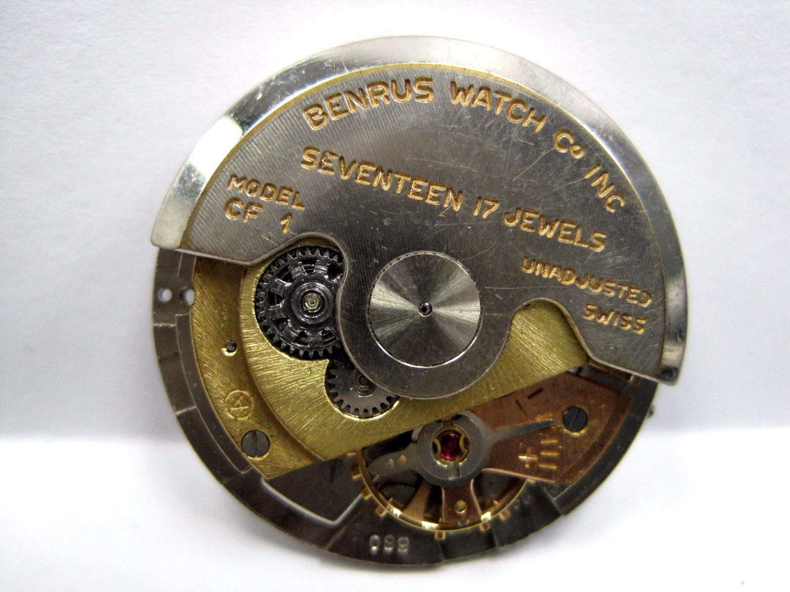 Antique Benrus Auto Watch Movement 17 jewels, 26 mm #CF1 | eBay