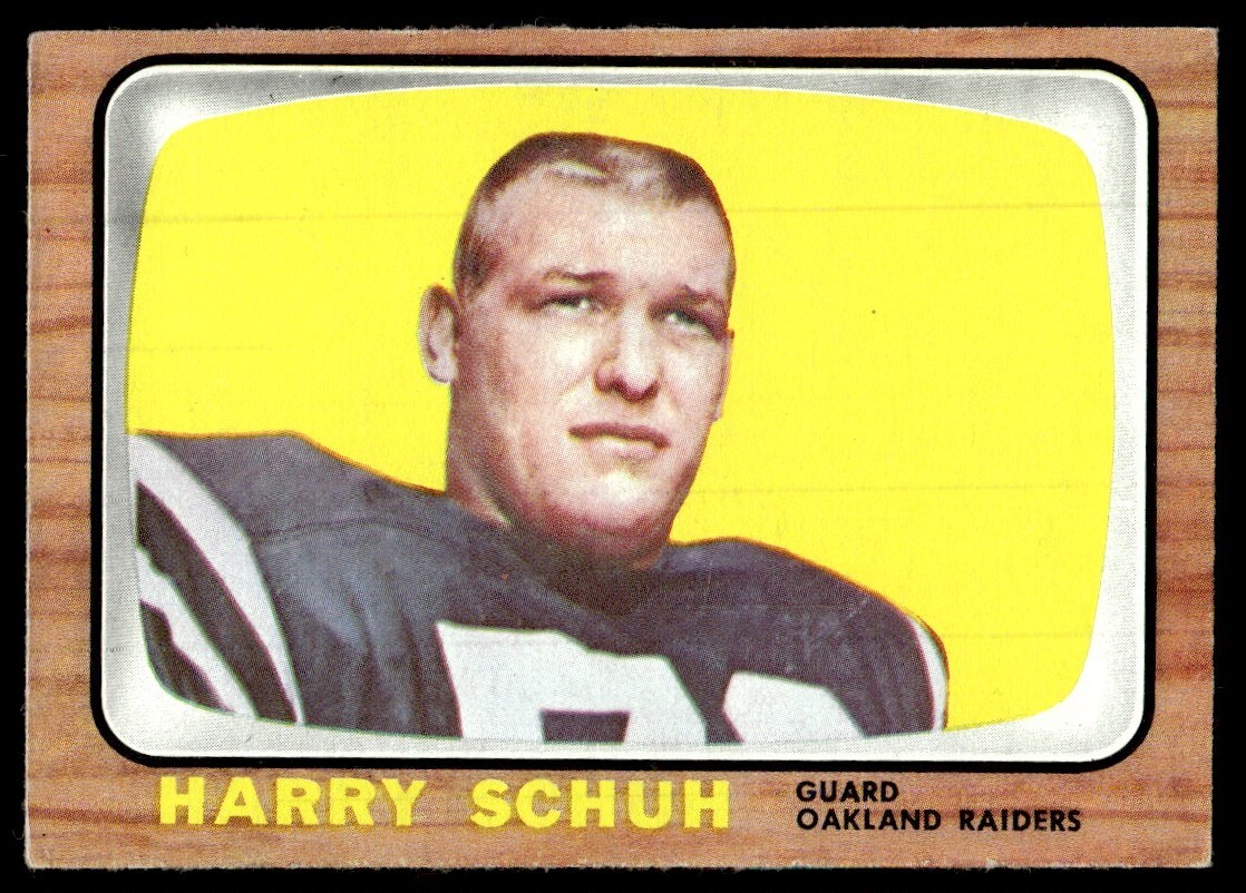 1966 Topps Football Card Harry Schuh Oakland Raiders #117 EX | eBay