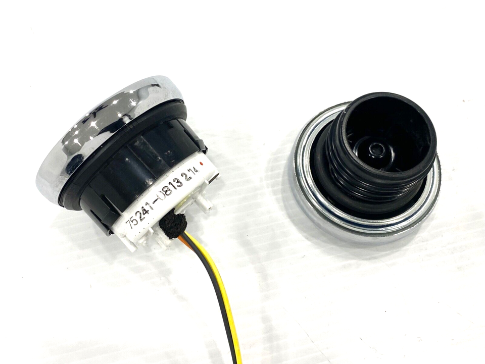 oem Harley 75241-08 Chrome Gas Fuel Gauge Cap Set 08-24 Road King ...