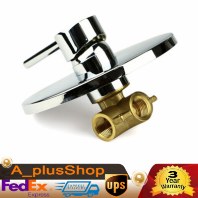 Wall Mount Shower Tap Control Valve 1 Handle Brass Bath Hot/Cold Mixer ...