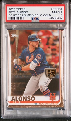 2020 Topps Rookie Card Retrospective Pete Alonso Medallion Gold /50 PSA ...