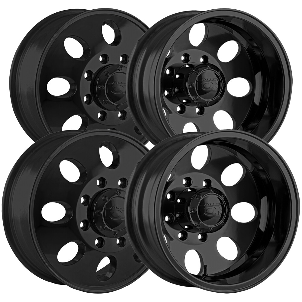(Set of 4) 17" Inch Ion 167 Dually 8x200 Matte Black Wheels Rims | eBay