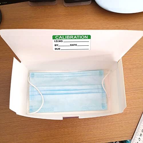 Self Laminating Calibration Labels 1x2 Inch Write-on Calibration ...