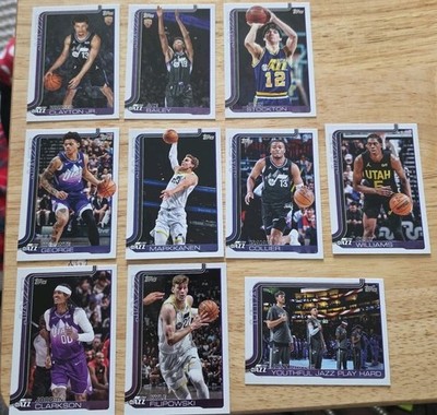 2025-26 Topps Basketball Flagship Team Set Utah Jazz W/ Rookies | eBay