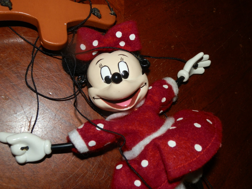 Vintage Disney Minnie Mouse Marionette Puppet, 5 x 2 x 1" | eBay