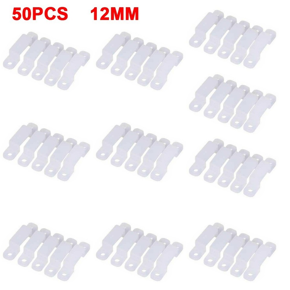 Useful LED Strip Holder Fixing Clip Max 10/12mm Width Shelves For 3528/ ...
