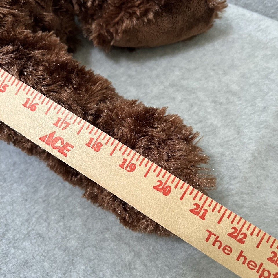 Gund Teddy Bear Fuzzy Long Hair Floppy Stuffed Animal 21" Long Soft ...