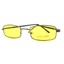 Small Rectangular Sunglasses for Men Women Metal Rim 8 Color Lenses | eBay