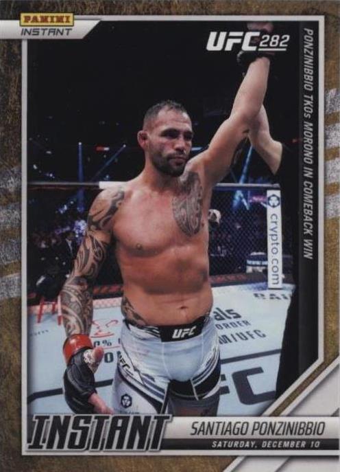 2022 Panini Instant UFC - Santiago Ponzinibbio #149 Bronze /50 for sale ...