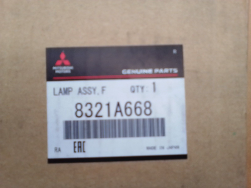 Genuine Fog Lamp Assembly Front 8321A668 (Fits Lancer Mirage Outlander ...