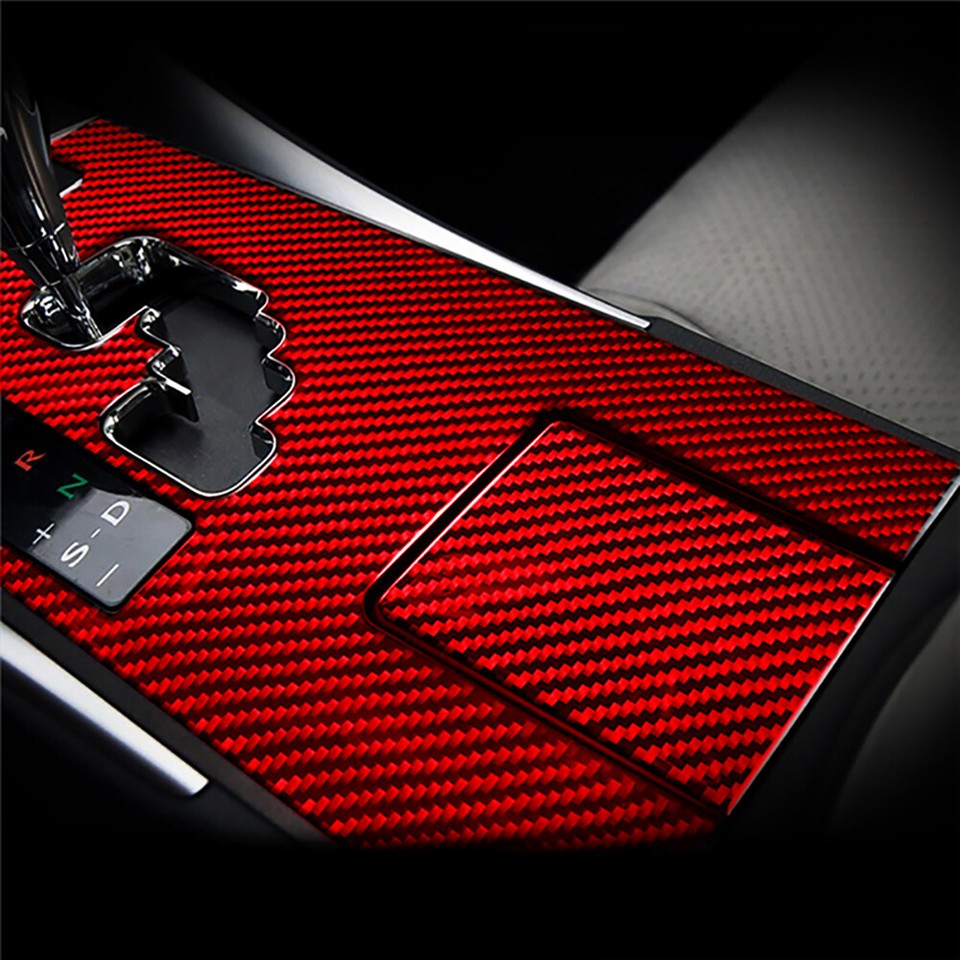 For Lexus IS250-350 2006-2012 Red Carbon Fiber Water Cup Holder Panel ...