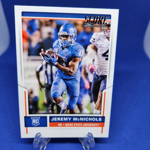 🏈 2017 Panini Score Jeremy McNIchols Rookie Card Boise State Broncos 👀 ...