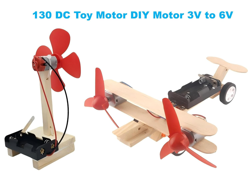 20Pcs Mini Small DC Motors 1.5V 3V 5V 6V 130 Micro Toy Electric Motors ...