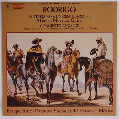 RODRIGO: Fantasia, Moreno Batiz JAPAN Varese Sarabande LP Audiophile NM ...