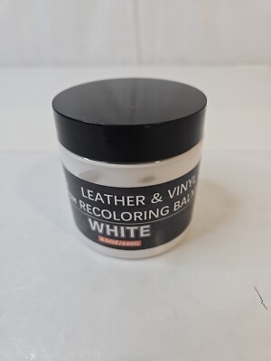 Weystom Leather & Vinyl Recoloring Balm. White Leather Color Restorer 8 ...