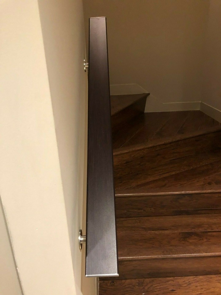 Wall Mount Square Modern Stair Hand Rail Staircase Railing Kit ...