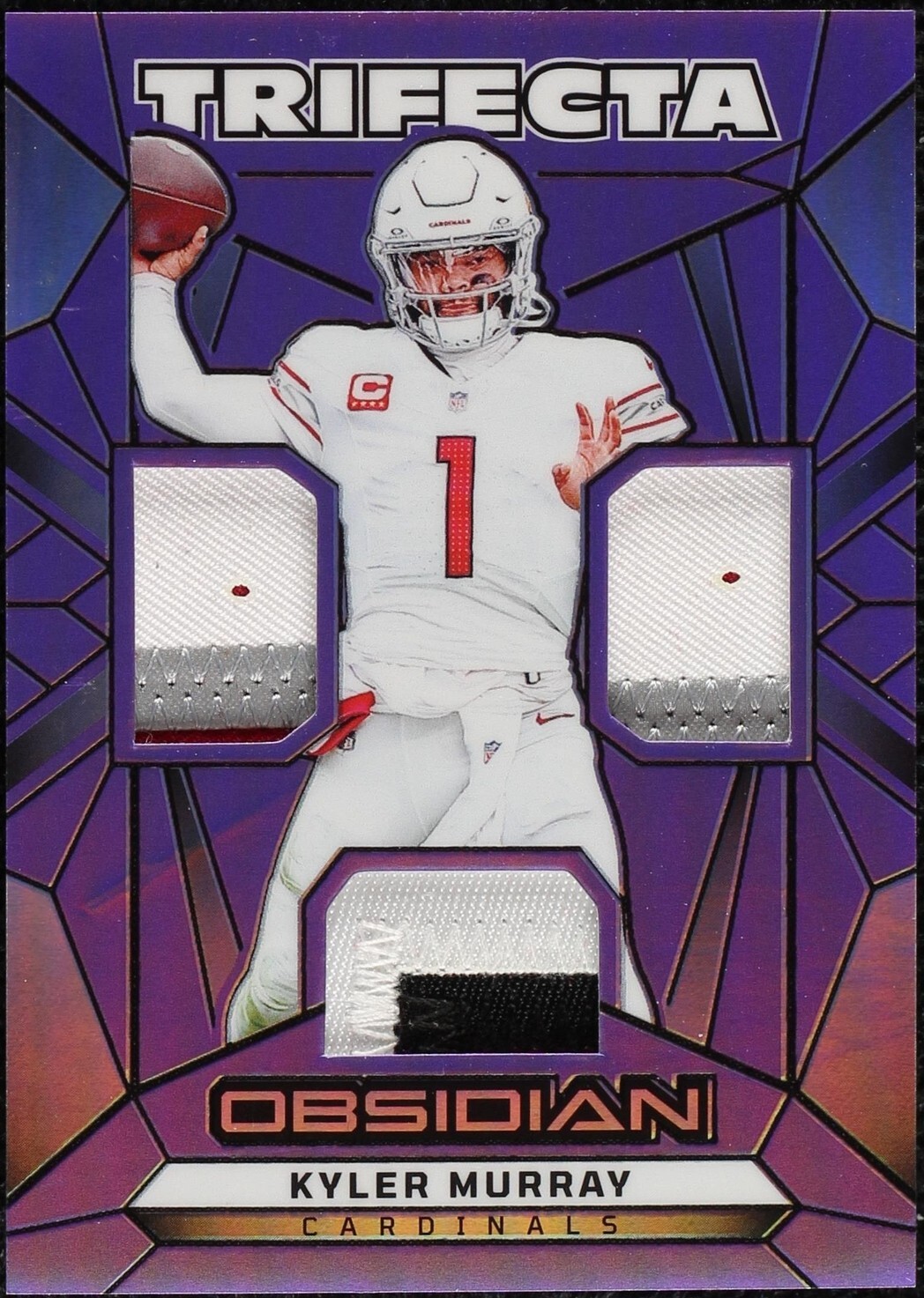 2024 Panini Obsidian - Trifecta Swatches Kyler Murray #TS-KMY Purple /49 (MEM) for sale online ...
