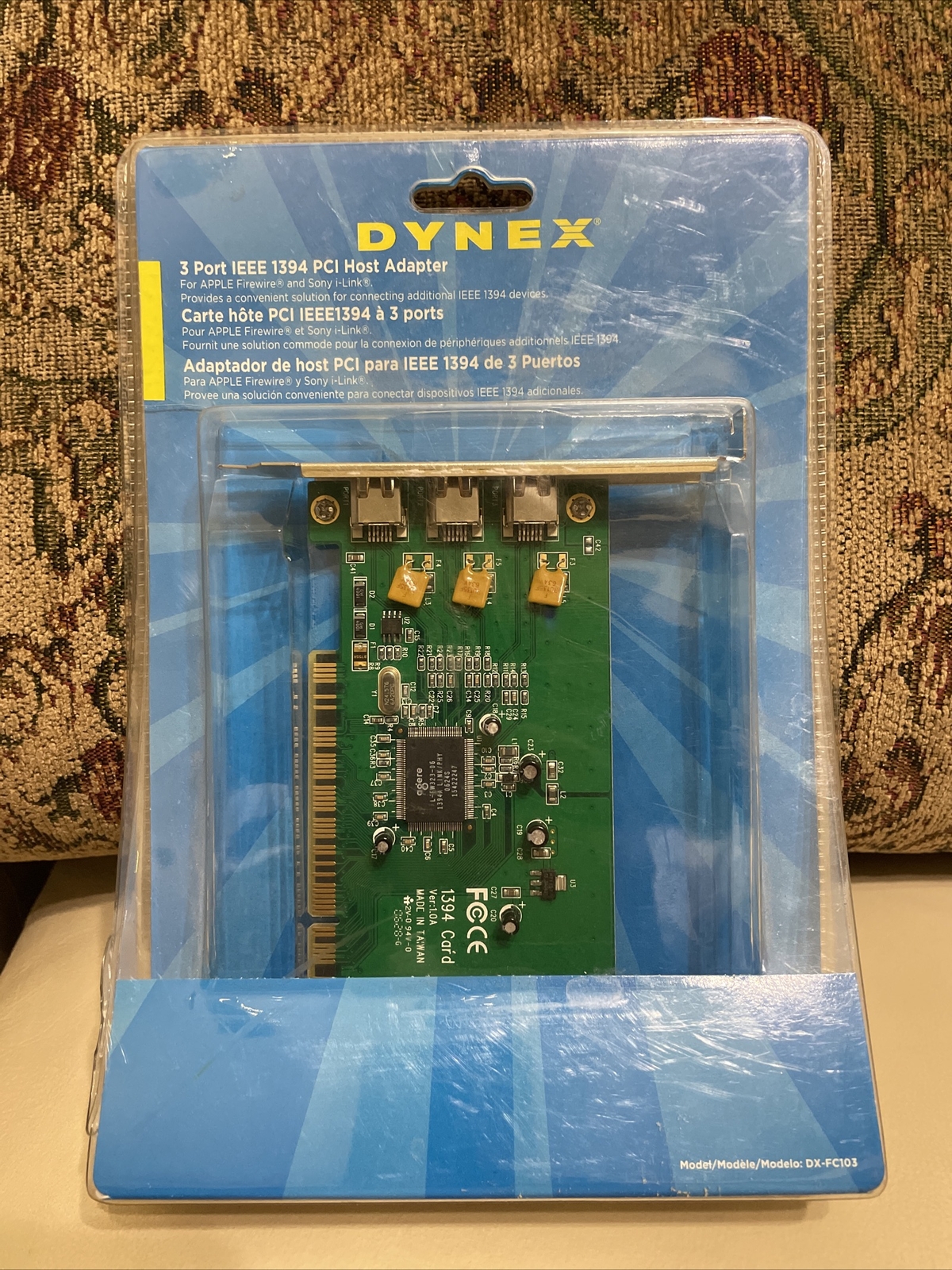 DYNEX 3 Port IEEE 1394 PCI Apple Firewire And Sony I-Link Host Adapter ...