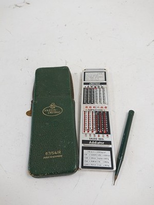 Vintage Faber-Castell Addiator with Case and Stylus Rare Collectible ...