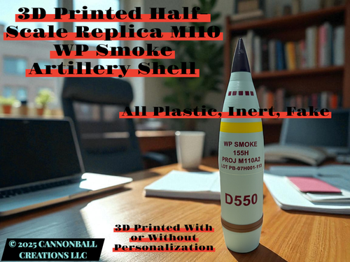 Replica Fake 3d Printed Plastic Inert Custom Half Scale 155mm M110 ...
