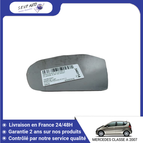 🇫🇷 GLACE RETROVISEUR EXT G MERCEDES CLASSE A 2004- 1698100721 ♻️ ...