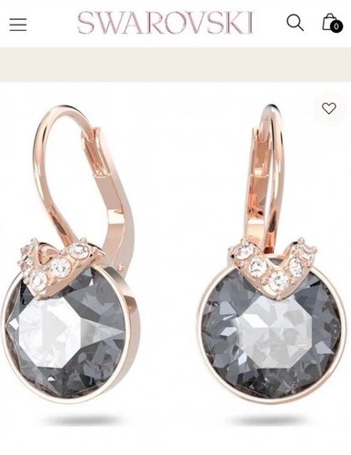 AUTHENTIC SWAROVSKI Bella V Drop Earrings Round cut 5299318 5292855 ...