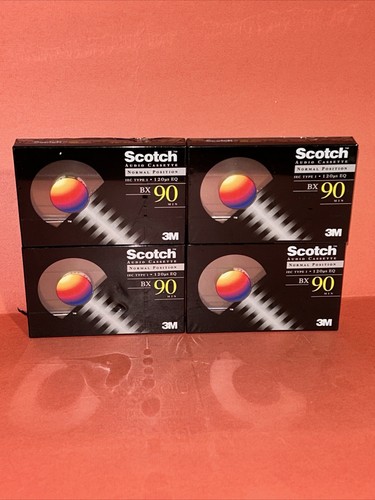 4 Scotch BX 90 Blank Audio Cassette Normal Position Tapes 3M~ Sealed | eBay