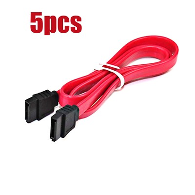 5pcs 1.6feet 1.6ft Serial SATA ATA RAID DATA HDD Hard Drive Signal ...