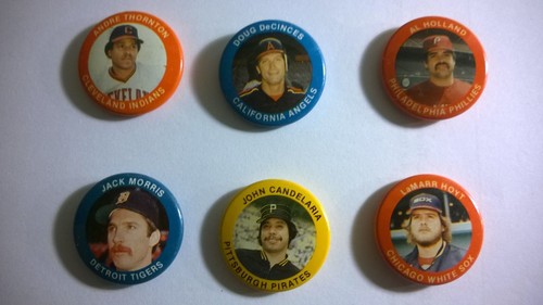 Vintage 1984 FUN FOODS BASEBALL BUTTON PINS - SET OF 6 | eBay