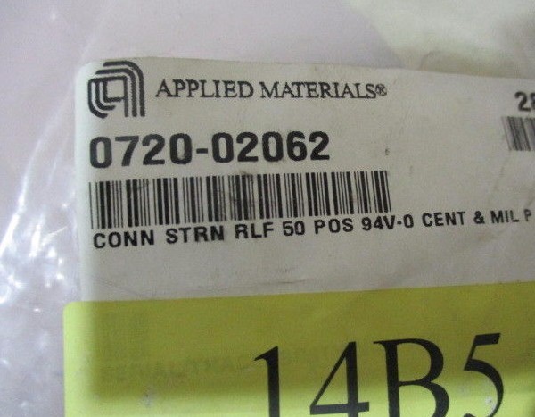 10 AMAT 0720-02062 Connector STRN RLF 50 POS 94V-0 Cent & MIL P, 419434 ...