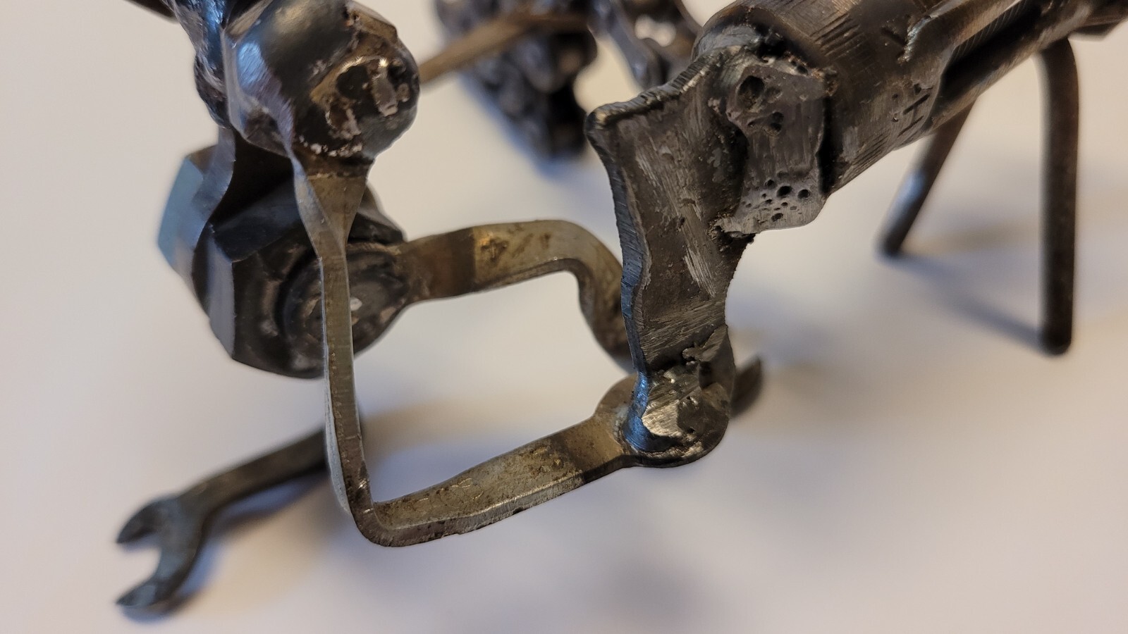 Chaingun Chain Gun Dude made with Piston, Chain, Wrenches, etc. Made ...