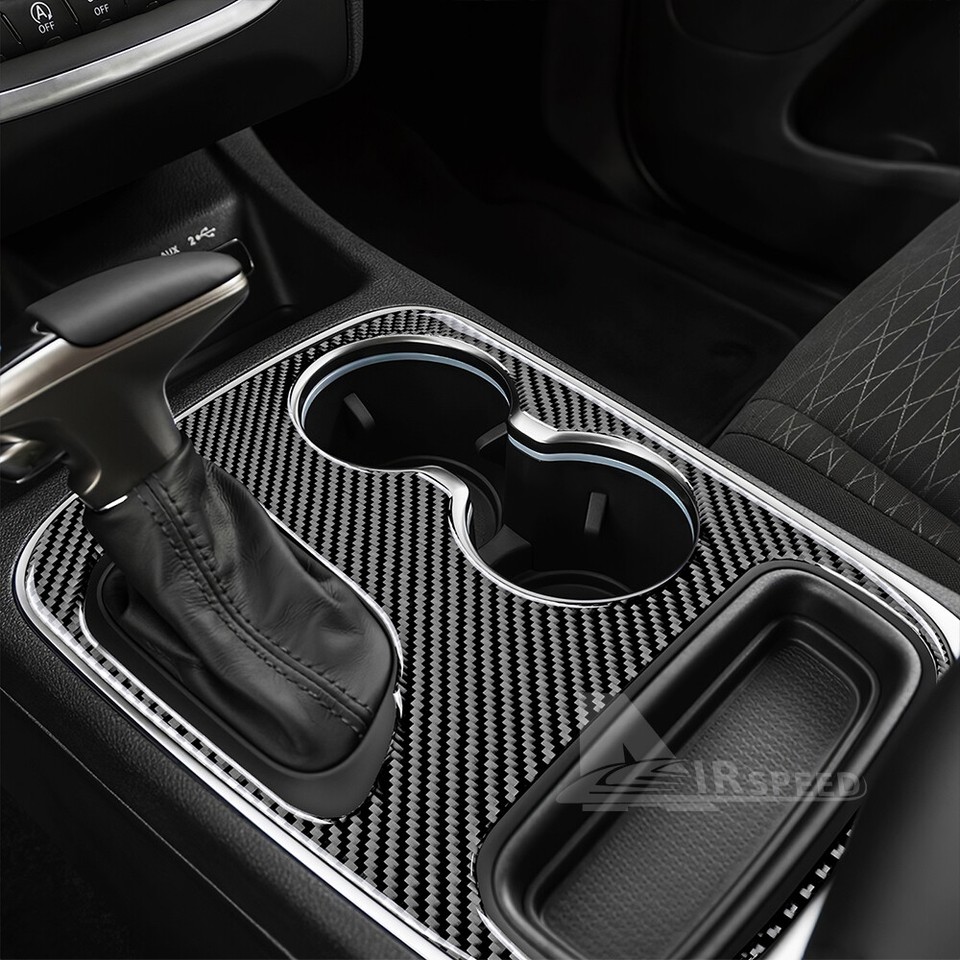 For Dodge Durango 2014-2020 Black Gear Shift Console Cover Real Carbon ...