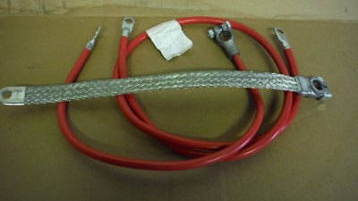 FARMALL M, MV, SUPER M & MTA BATTERY CABLE SET. 3 CABLES. #2 GAUGE SEE ...