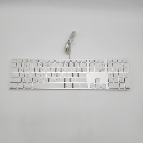 Genuine Apple A1243 Wired Mac Standard USB Keyboard w/ Numeric Keypad ...