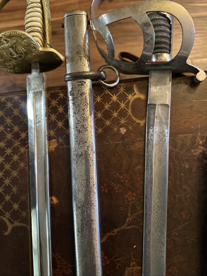 Lot Of 4 Imperial German WWI 1889 Prussian And Ww2 German Swords With ...